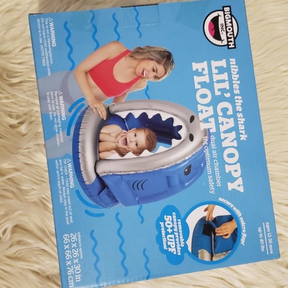Bigmouth | Bath | Bigmouth Shark Lil Canopy Float Blue | Poshmark